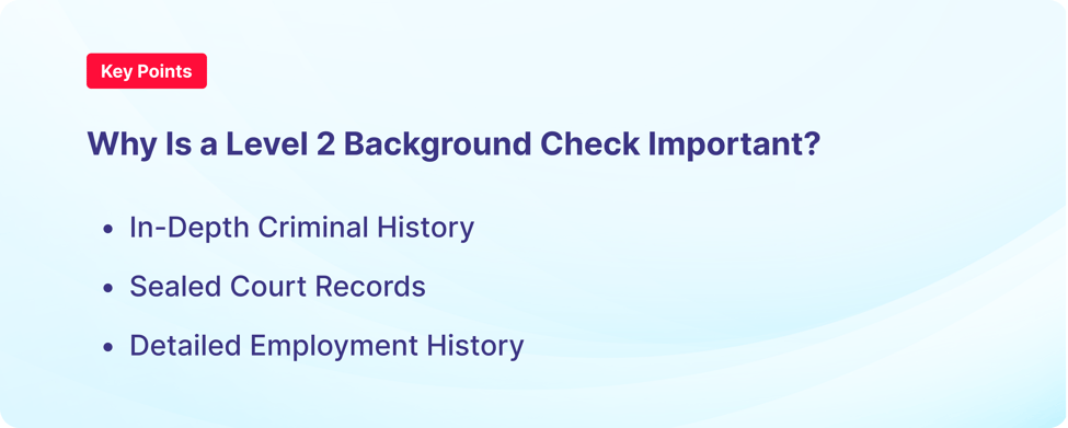 Level 2 Background Screening: Healthcare Essentials